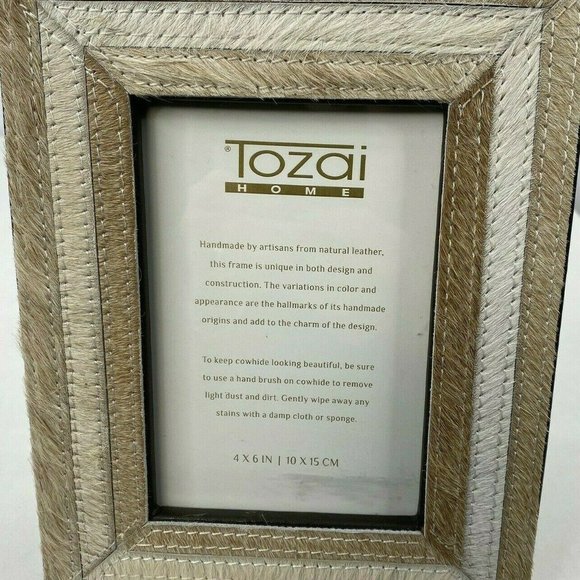 Tozai Home | Accents | Tozai Home Photo Picture 4x6 Frame Cowhide ...